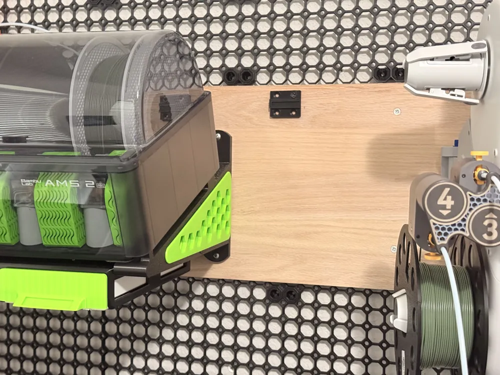 AMS A1 Hub Bracket Wall Mount | A Series printers - Free 3D Print Model ...