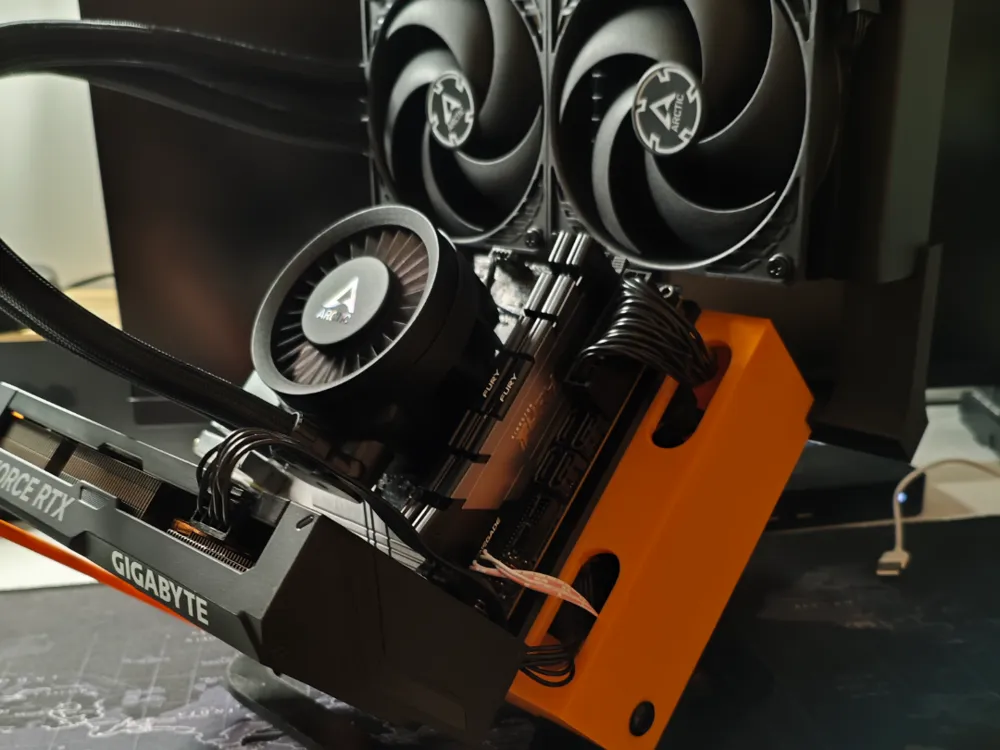 Open Air pc case with aio 240mm by nagygergely85 MakerWorld: Download ...