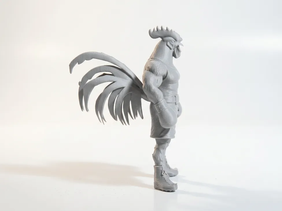 Boxer Rooster Fighter Animal Figurine 3D Printable - Free 3D Print ...