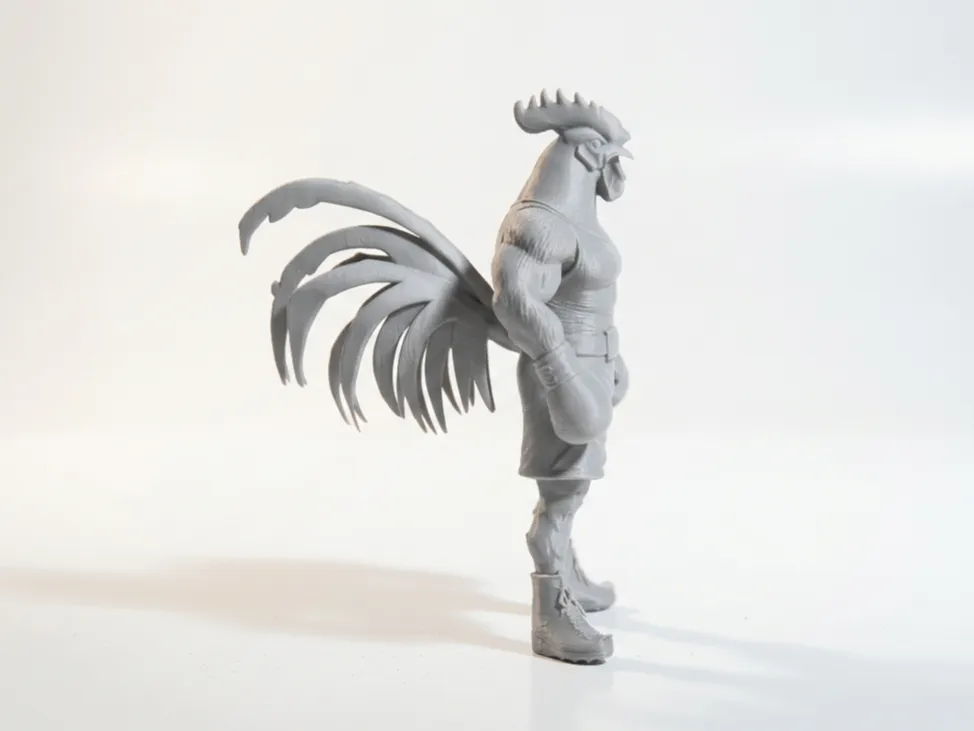 Boxer Rooster Fighter Animal Figurine 3D Printable - Free 3D Print ...