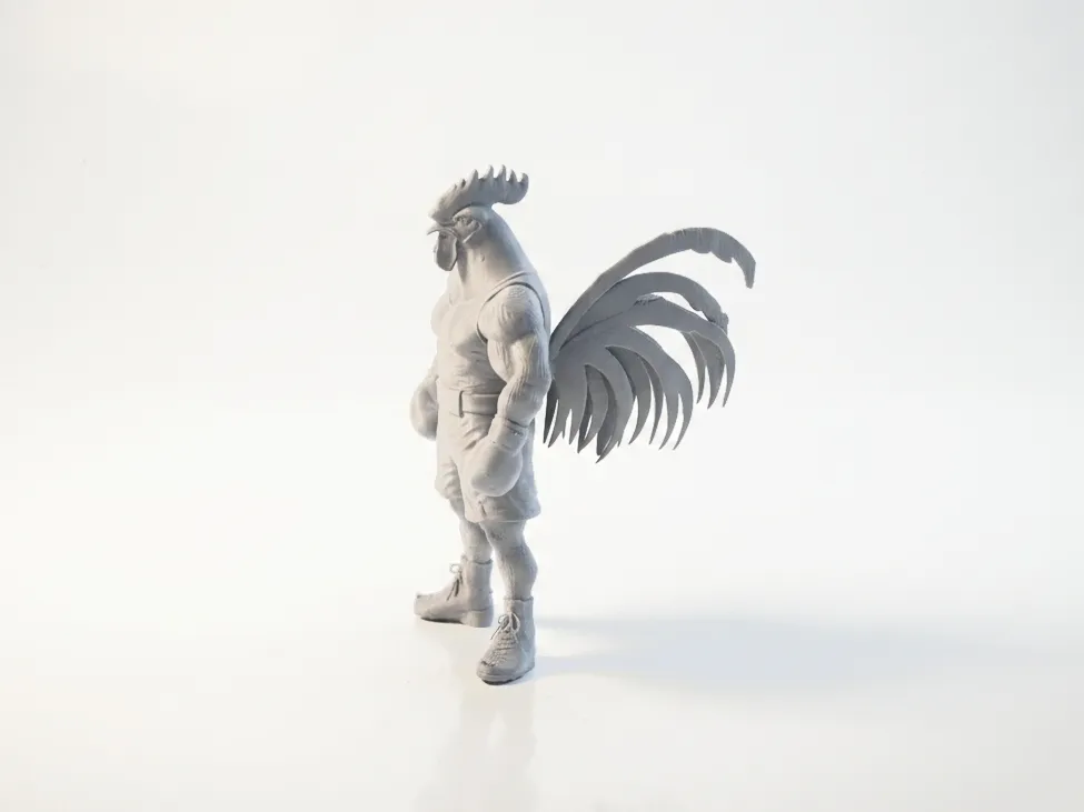 Boxer Rooster Fighter Animal Figurine 3D Printable - Free 3D Print ...