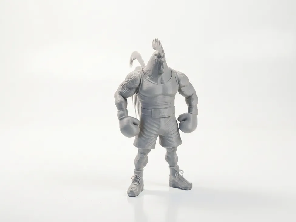 Boxer Rooster Fighter Animal Figurine 3D Printable - Free 3D Print ...