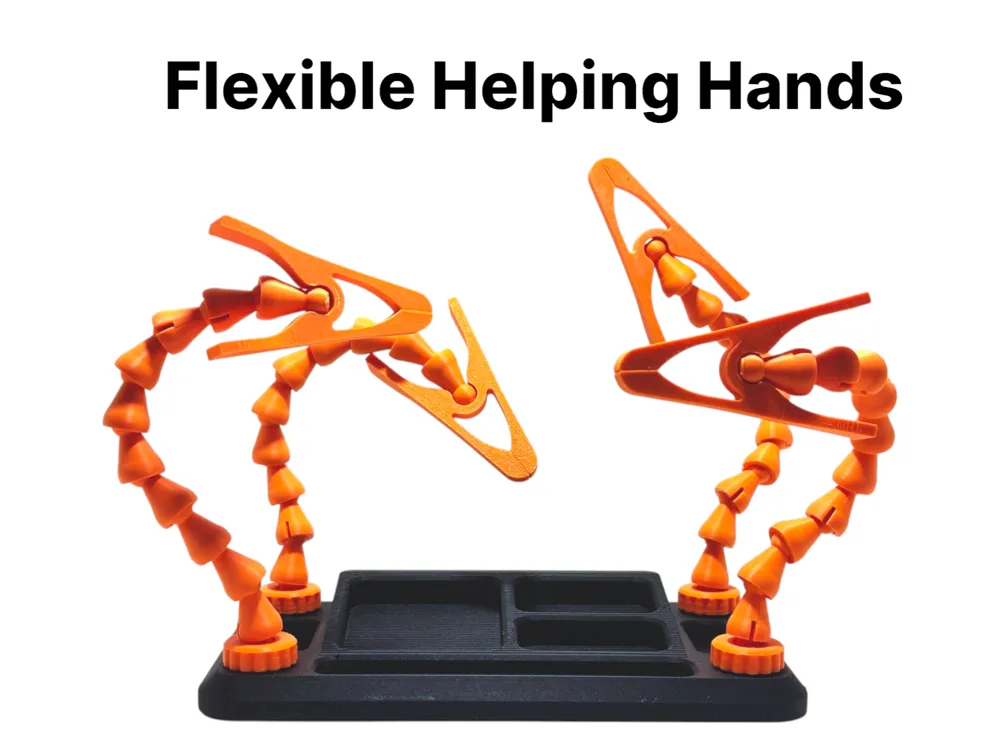 Flexible Helping Hands | Modular Arm Clip Stand - Free 3D Print Model ...