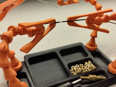 Flexible Helping Hands | Modular Arm Clip Stand - Free 3D Print Model ...