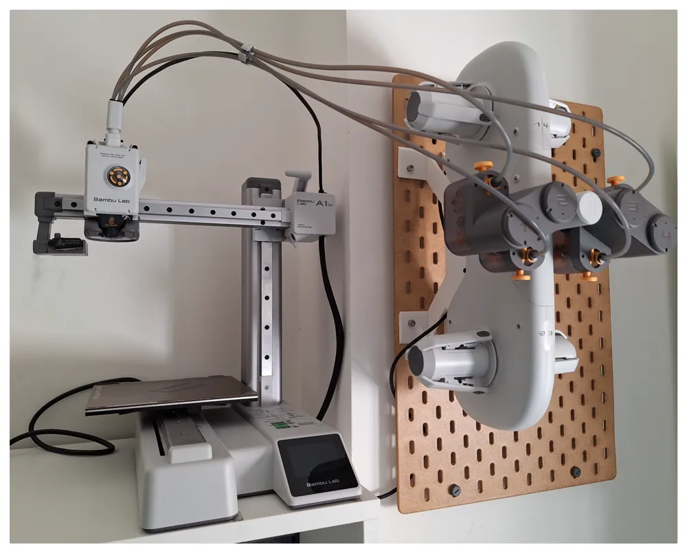 Bambu A1 Mini Ams Lite Wall Or Ikea Skadis Mount By Raidol MakerWorld bambu-a1-mini-ams-lite-wall-or-ikea-skadis-mount-by-raidol-makerworld