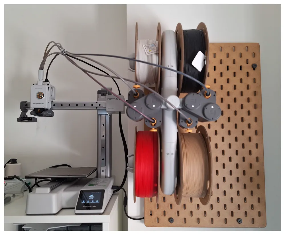 Bambu A1 mini Ams lite wall or ikea skadis mount by Raidol - MakerWorld