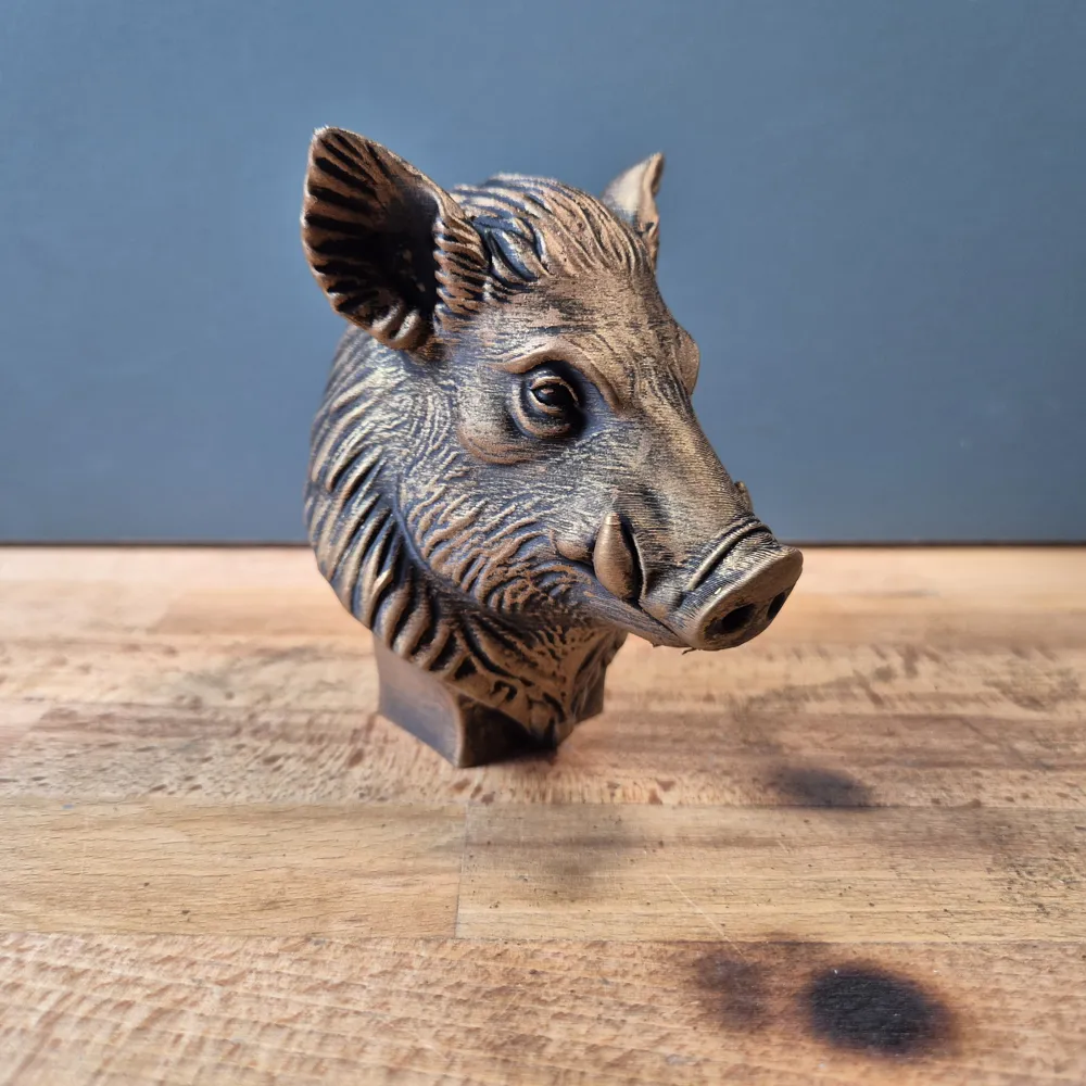 Wild Boar Bust Model by Mr.Jay MakerWorld: Download Free 3D Models
