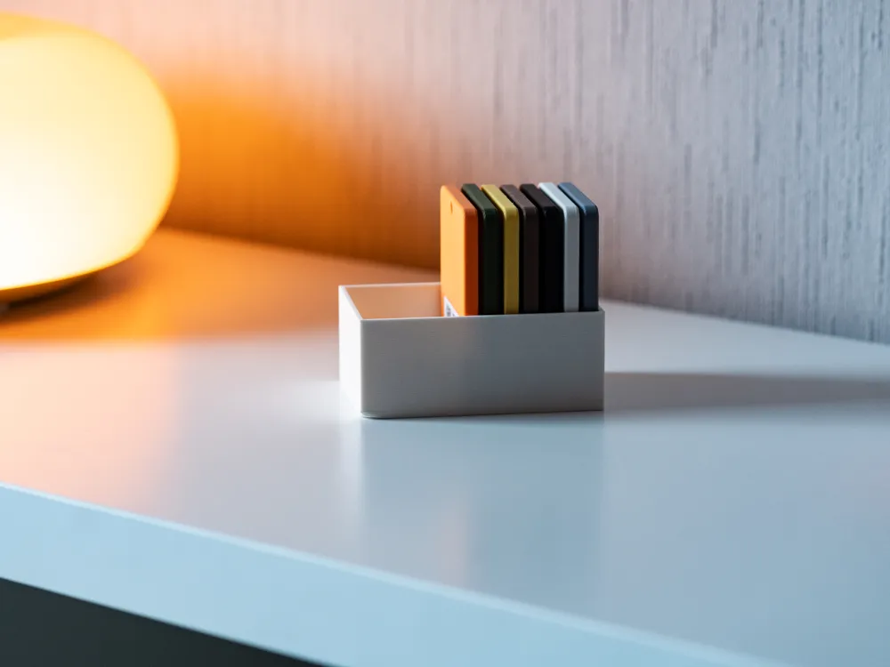 Filament Swatch Holder (holds up to 12 swatches) by bjoernstudio - MakerWorld