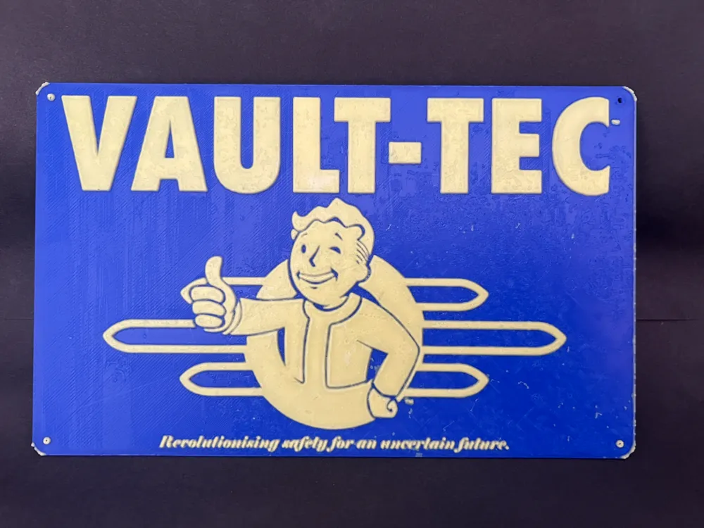 Fallout - Vault - Tec - Free 3D Print Model - MakerWorld