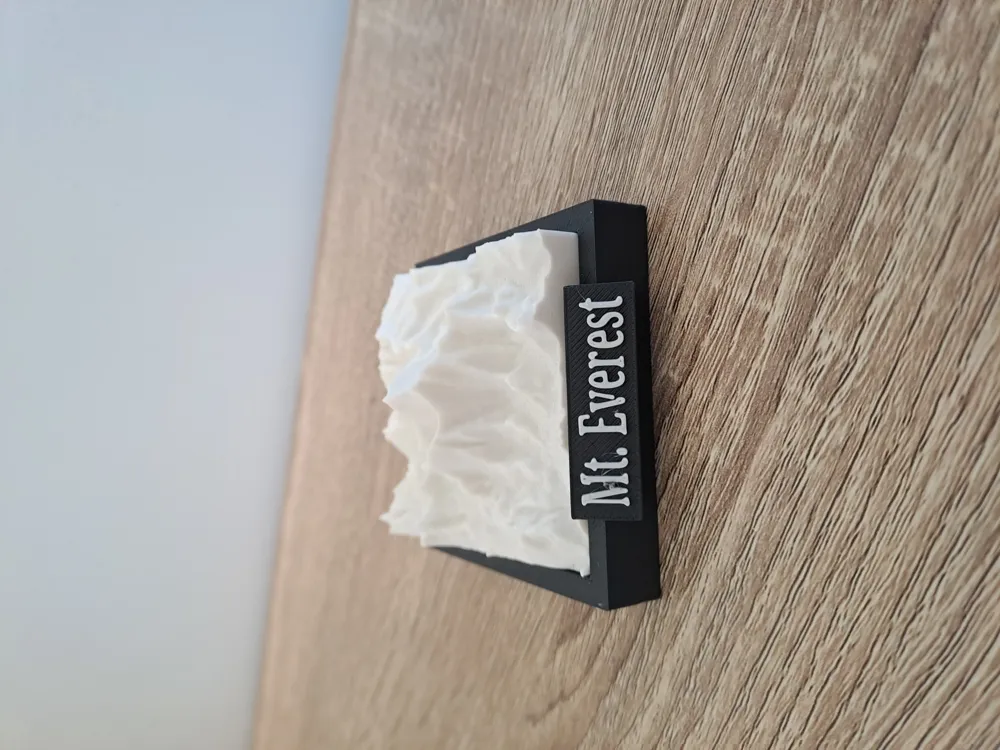 Mt. Everest Topographic Map 3d Model Mount Everest by ThePalaeoMaker ...