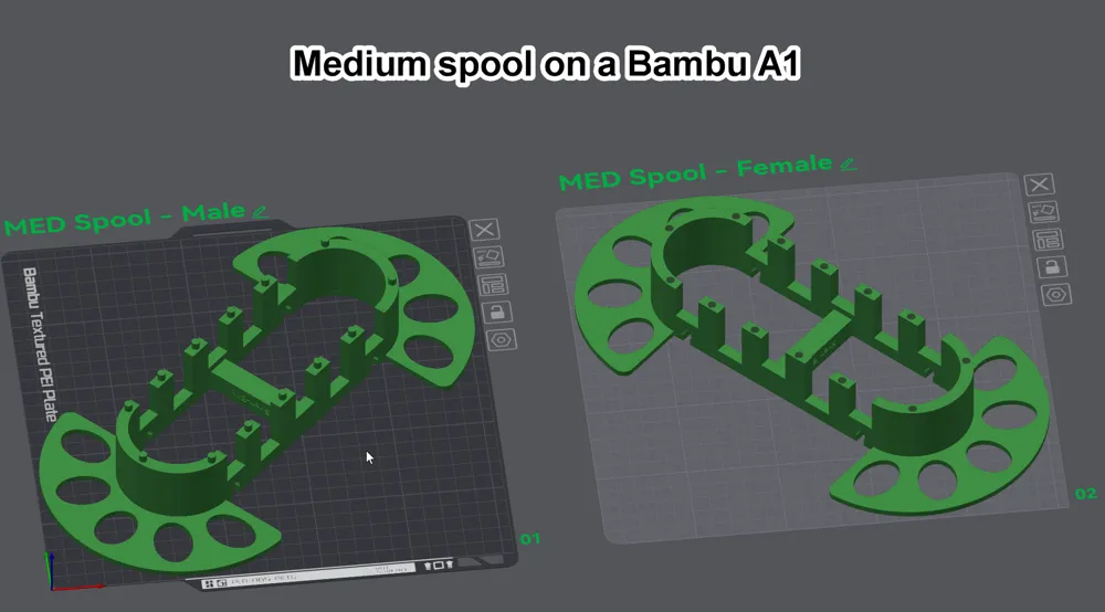 Heavy-Duty Christmas Tree Lights Storage Spool - Free 3D Print Model ...