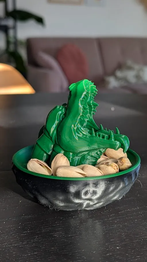Pistachio Dragon Bowl by romek142 MakerWorld: Download Free 3D Models