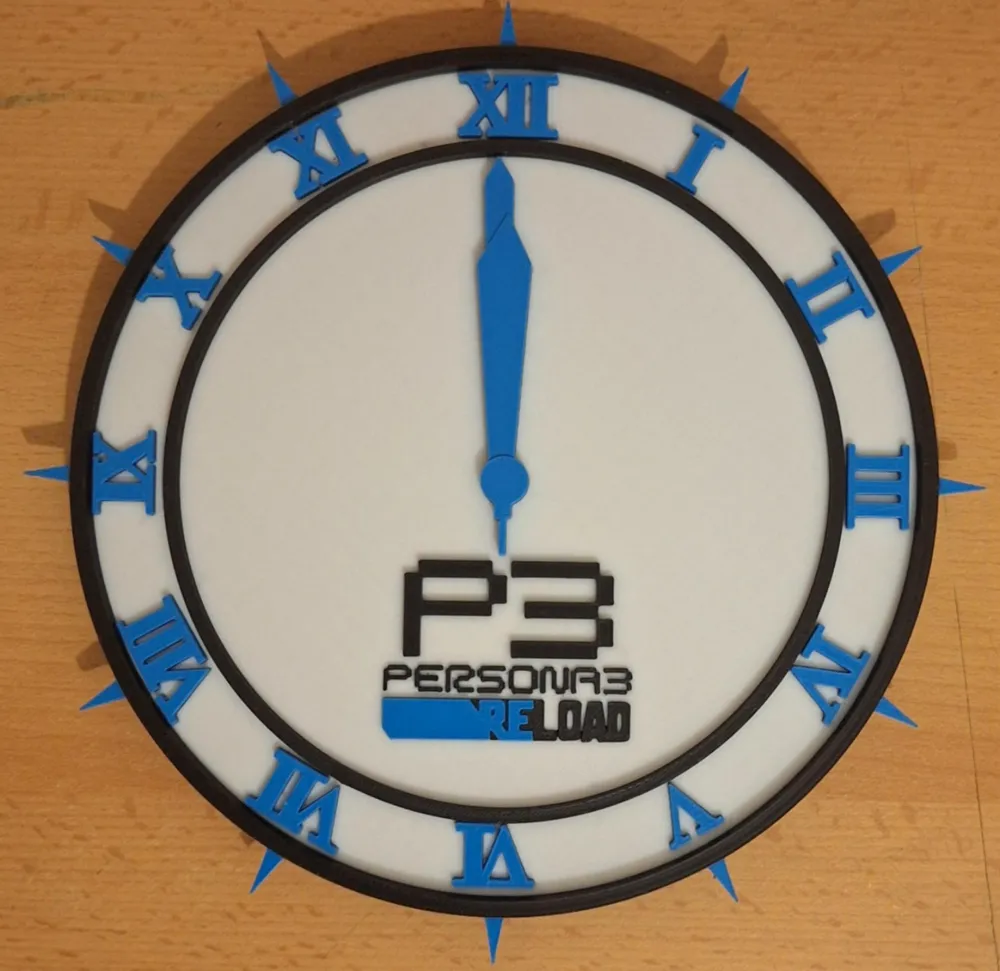 Persona 3 clock by Flame456 - MakerWorld