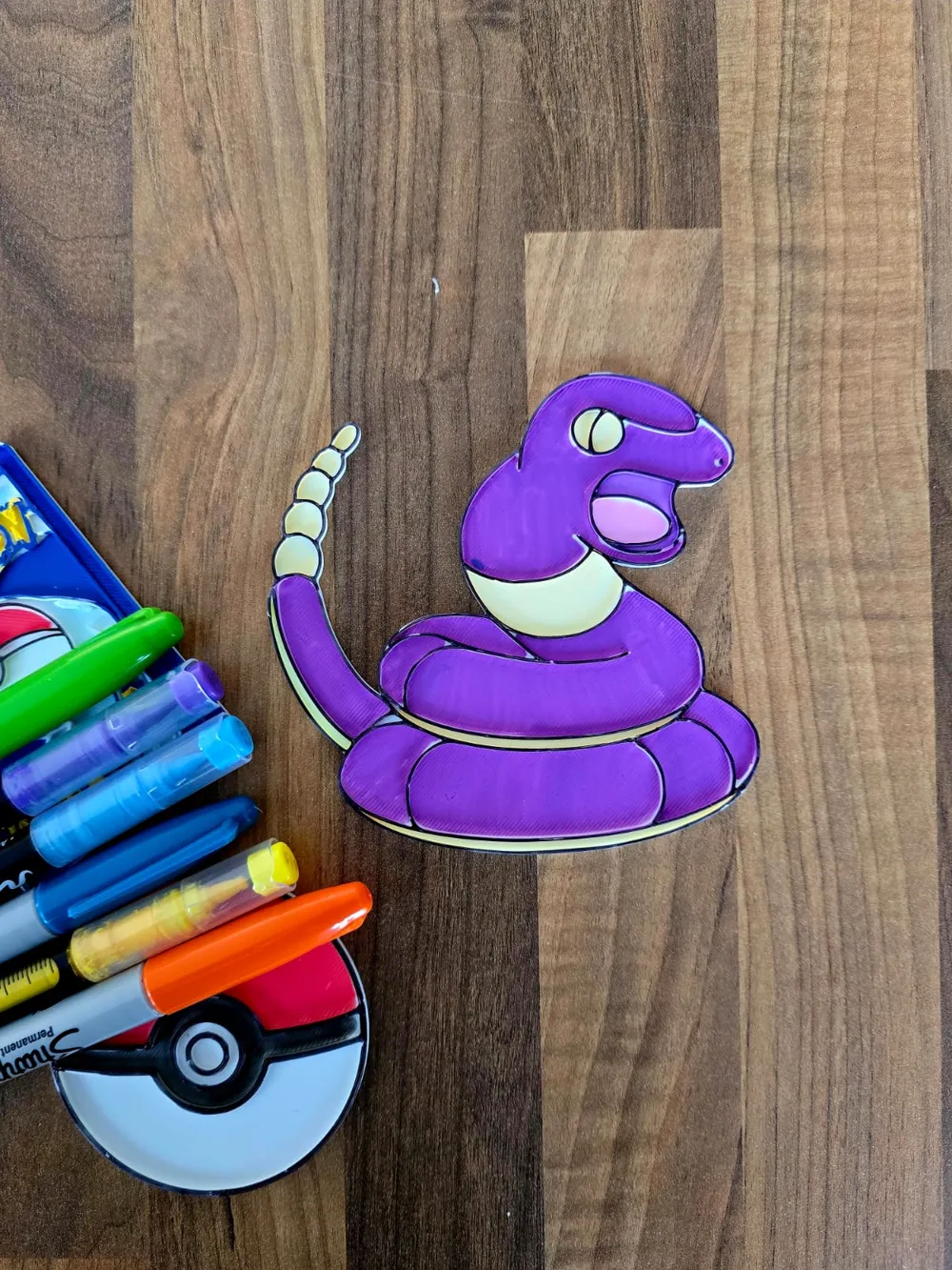 Ekans Pokemon DIY Coloring Craft Snake Creative - Free 3D Print Model ...