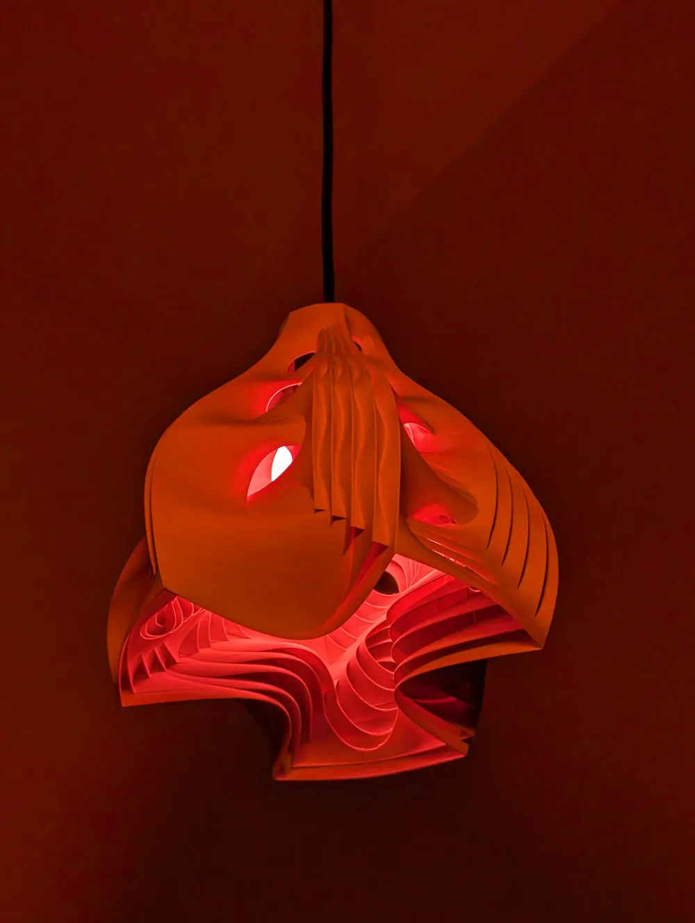 Abyss Lamp Shade - Prints in One Piece! by Modular Mapping MakerWorld: Download Free 3D Models