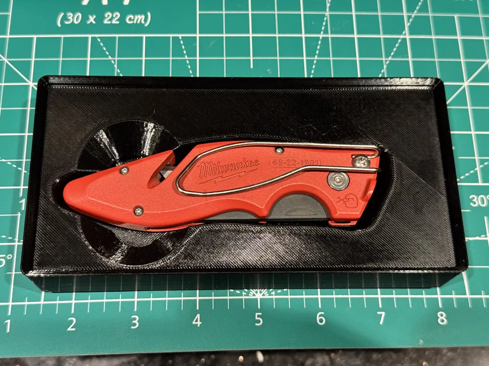 Gridfinity Milwaukee FASTBACK Utility Knife by iam_8675309 MakerWorld ...