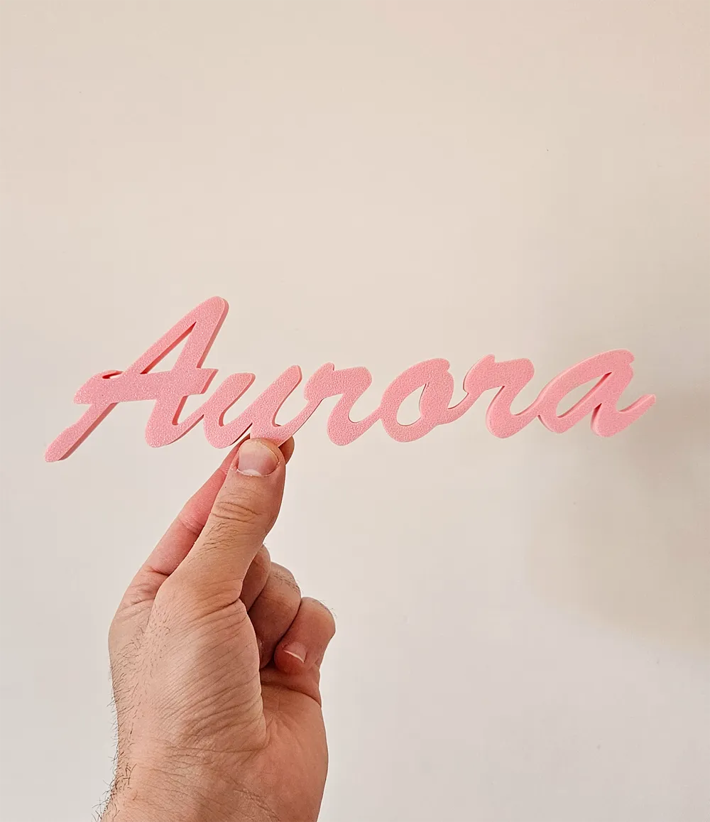 Aurora nameplate by Turi Pirrone MakerWorld: Download Free 3D Models