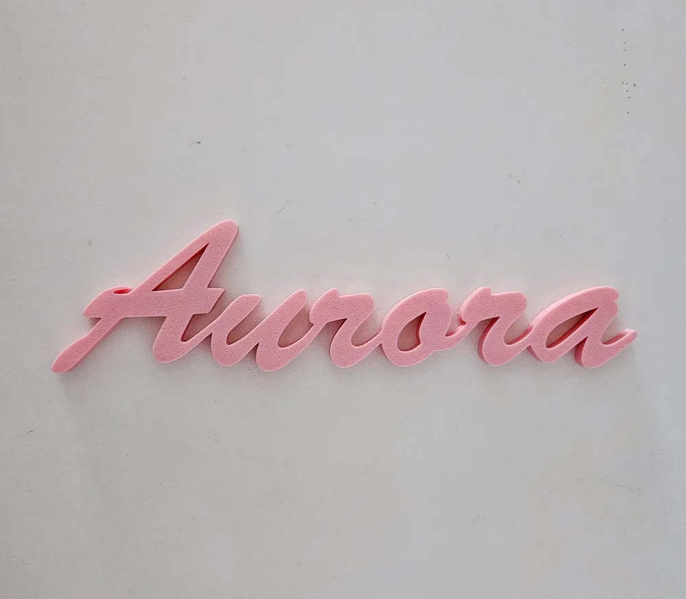 Aurora nameplate by Turi Pirrone MakerWorld: Download Free 3D Models