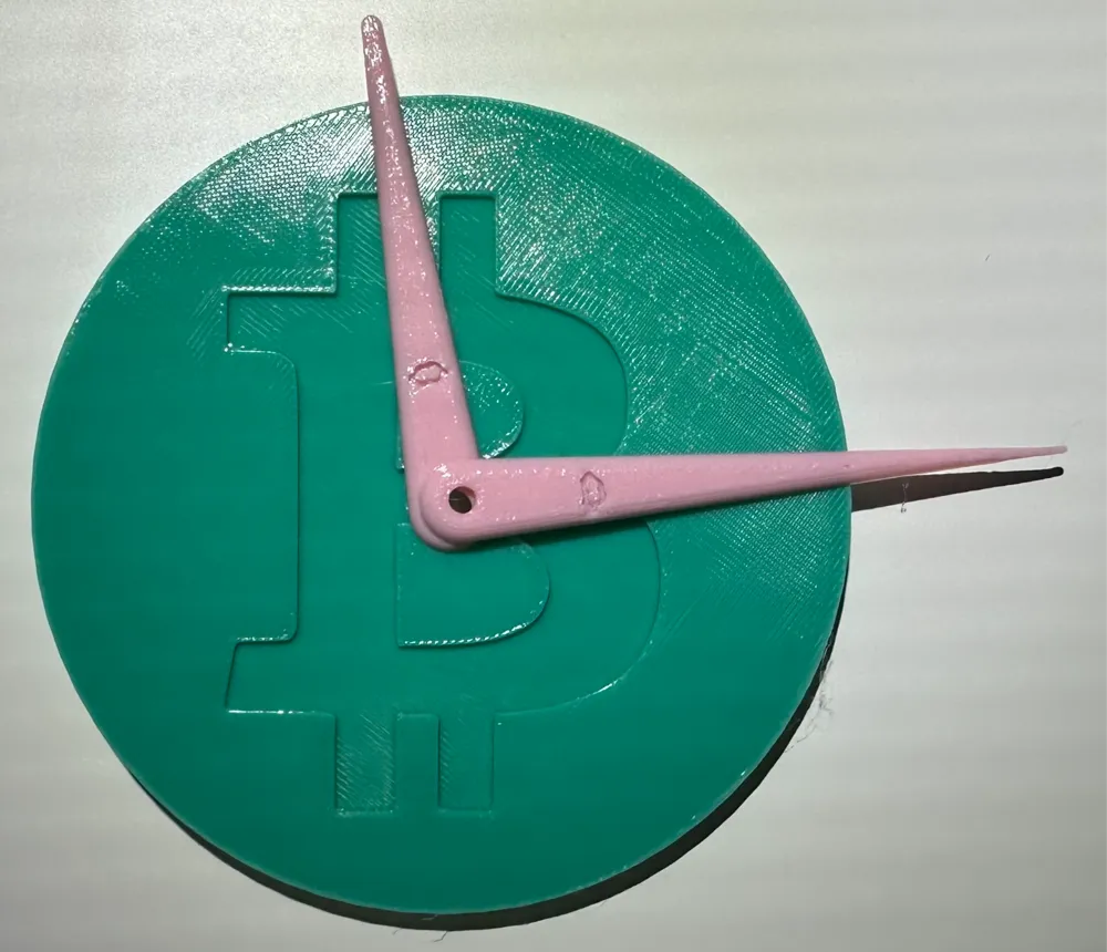 Bitcoin Clock with Hands by ajbrensike - MakerWorld