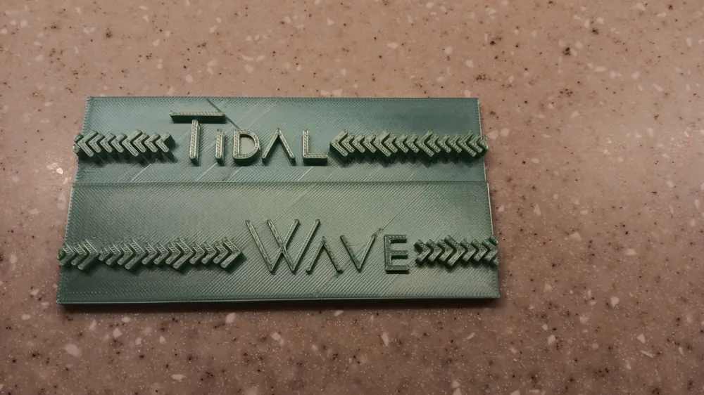 Tidal Wave (Geometry Dash) - Free 3D Print Model - MakerWorld