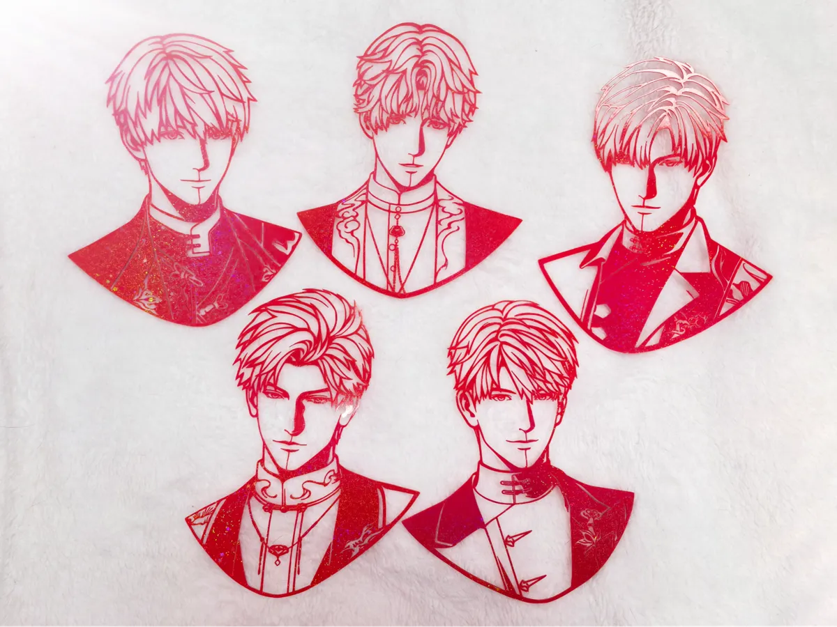 Silhouette di tutti i personaggi di Love and Deepspace (fortemente ...