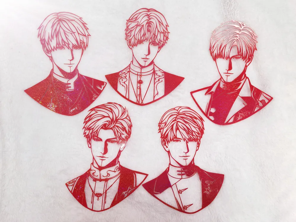 Silhouette di tutti i personaggi di Love and Deepspace (fortemente ...