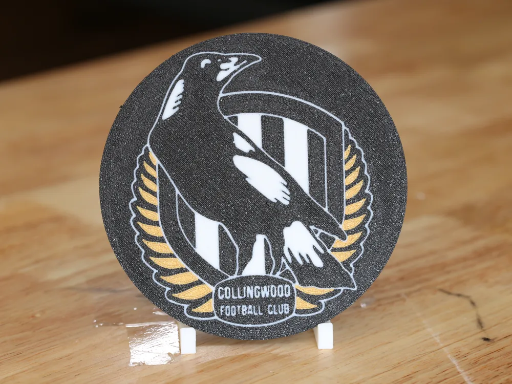 Collingwood Magpies AFL Football Team Coaster by The 3D Print Smiths ...