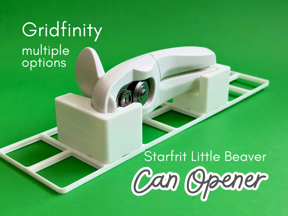 Gridfinity for Starfrit Little Beaver can opener - Free 3D Print Model ...