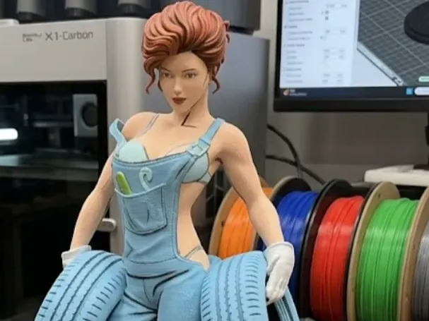 woman mechanic - Free 3D Print Model - MakerWorld