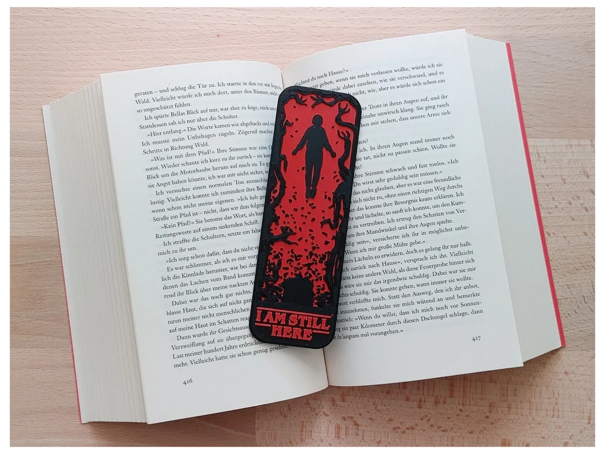 Stranger Things – I Am Still Here Bookmark - Free 3D Print Model ...