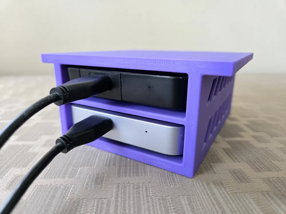 桌下外部双硬盘支架 - 免费 3D 打印模型 - MakerWorld