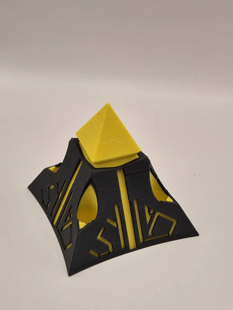 Teleporter Pyramid Pencil Holder - Free 3D Print Model - MakerWorld