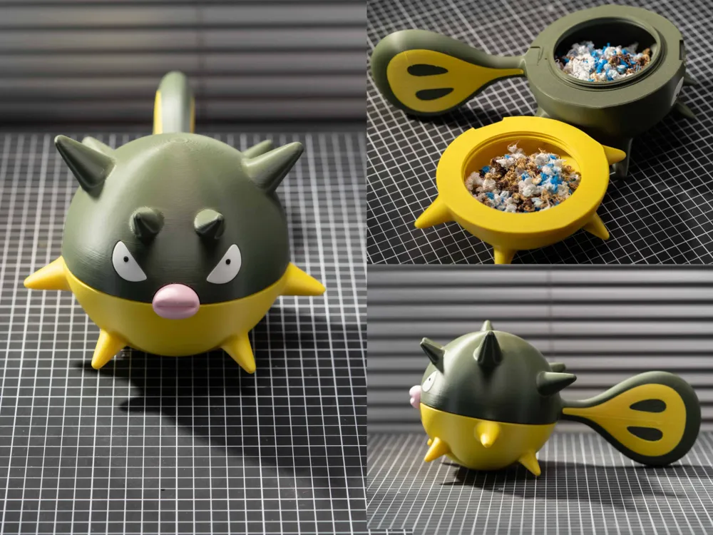 211 Qwilfish [Massage Hammer + Storage] Bamboo Poop Upcycled Weight by ...