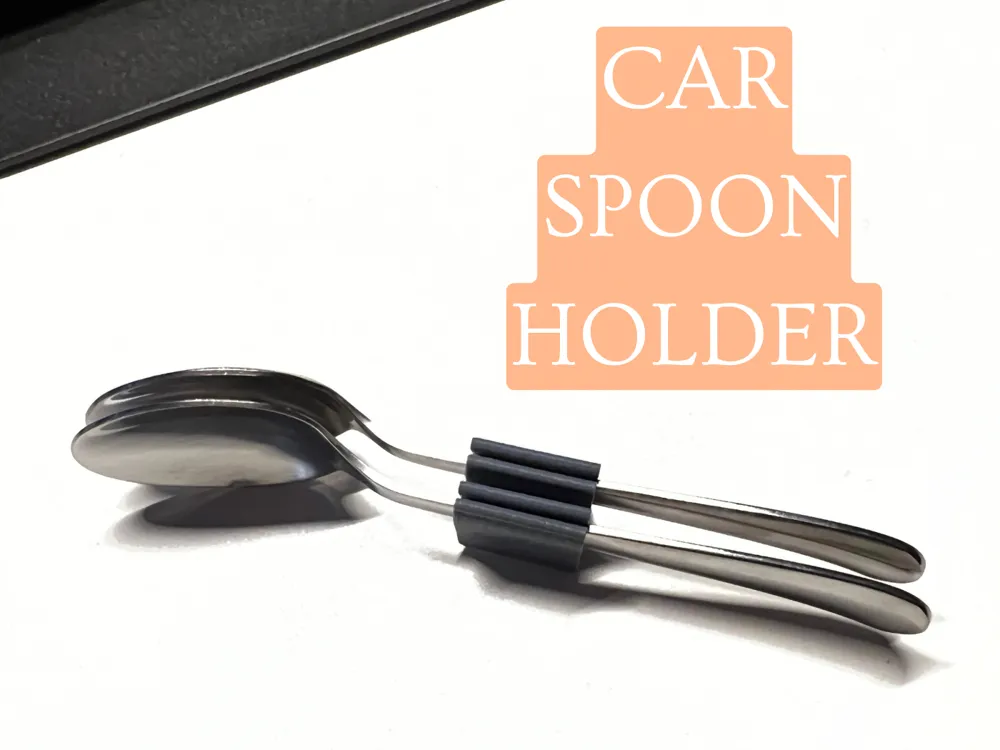 Car Spoon Holder 2x 5x Sundae by Marcel - MakerWorld
