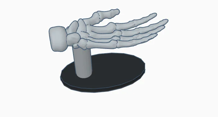 Skeleton hand phone holder by will9to5 MakerWorld: Download Free 3D Models
