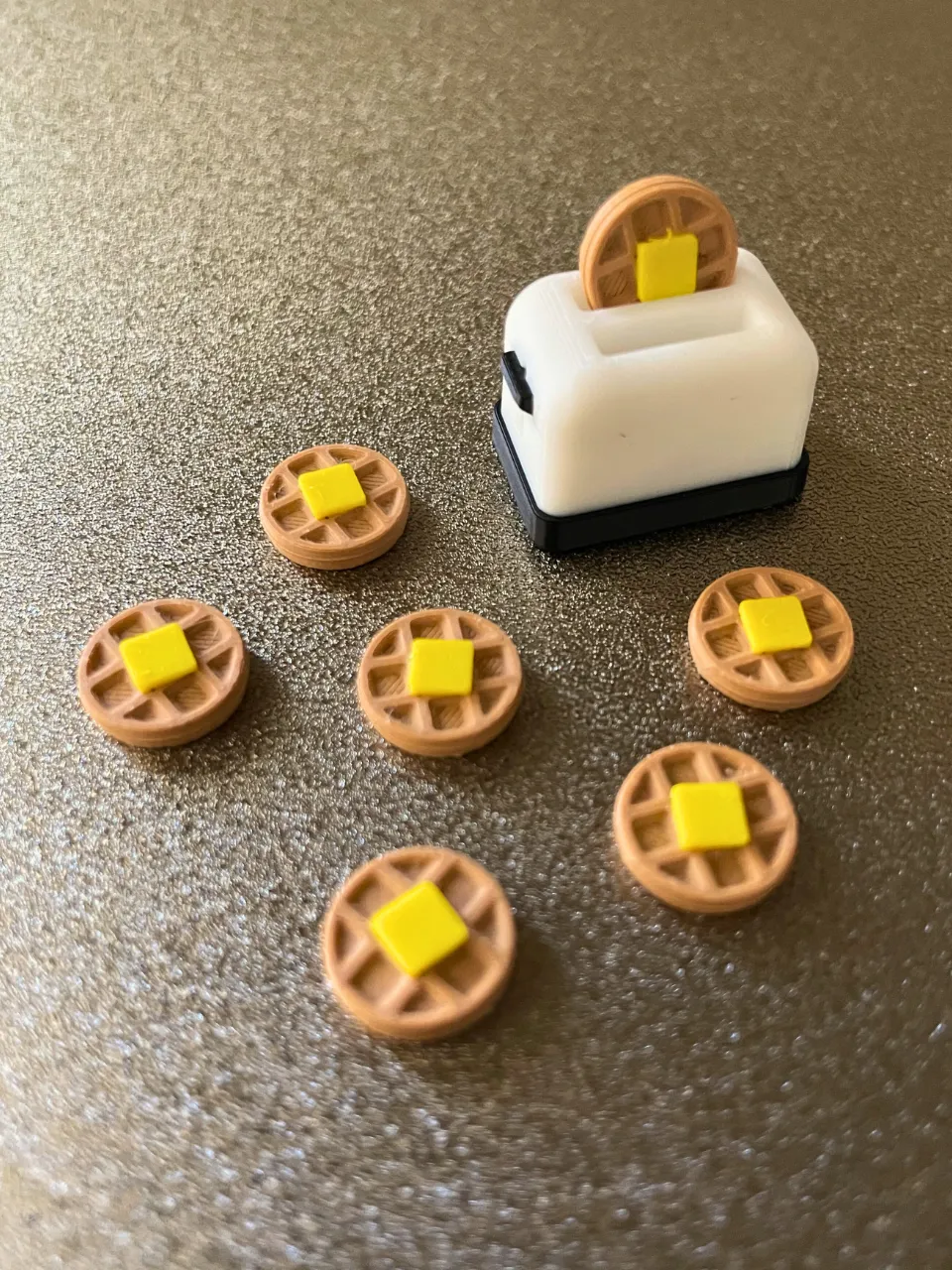 Miniature Waffle - Free 3D Print Model - MakerWorld