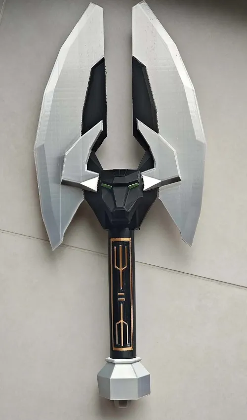 Beast Force Weapon - Mighty Bull Battle Axe - Free 3D Print Model ...