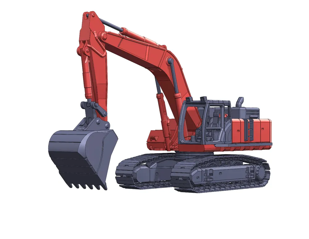 Tracked Excavator - Free 3D Print Model - MakerWorld