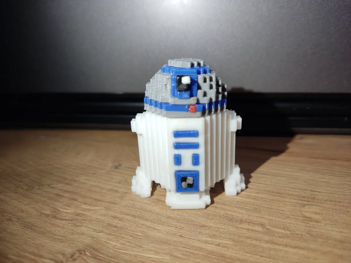 R2 D2 píxel por Kryzbar MakerWorld: Descarga Modelos 3D Gratuitos