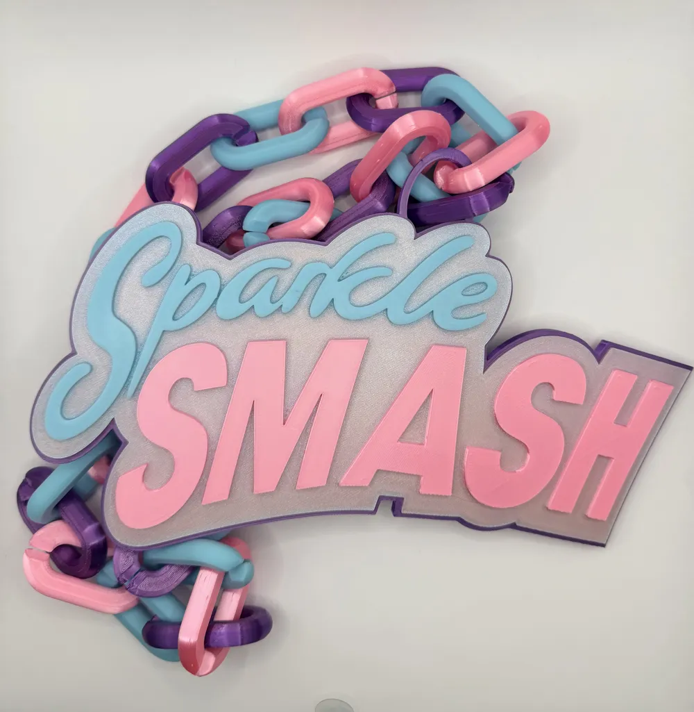 SPARKLE SMASH MONSTER JAM HYPE CHAIN - Free 3D Print Model - MakerWorld