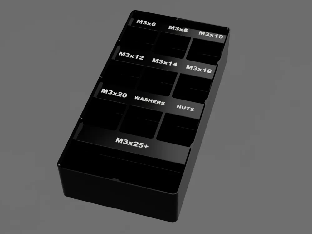 M3 Bolt Assortment Gridfinity Bin by Venna Design MakerWorld: Download ...