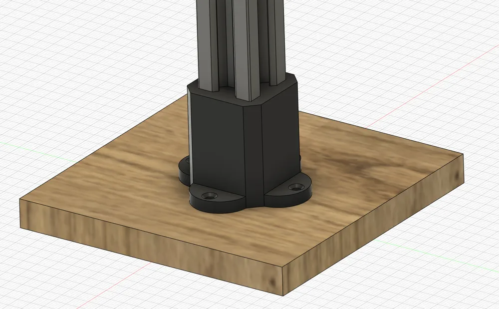screwable base for 20x20 aluminum profiles by extrawitz - MakerWorld