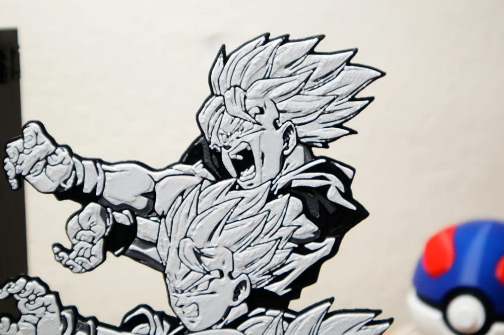 Son Goku, Gohan, and Goten Bookends | Dragon Ball - Free 3D Print Model ...