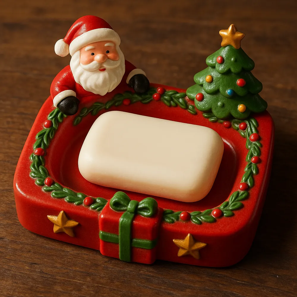 Santa’s Cozy Soap Dish Multi-Material Showcase - Free 3D Print Model ...