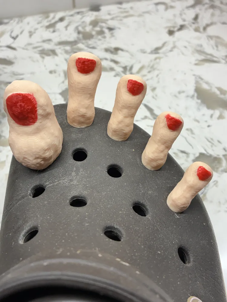 Jibbitz de Dedos Feios para Croc - Modelo gratuito para impressão 3D ...