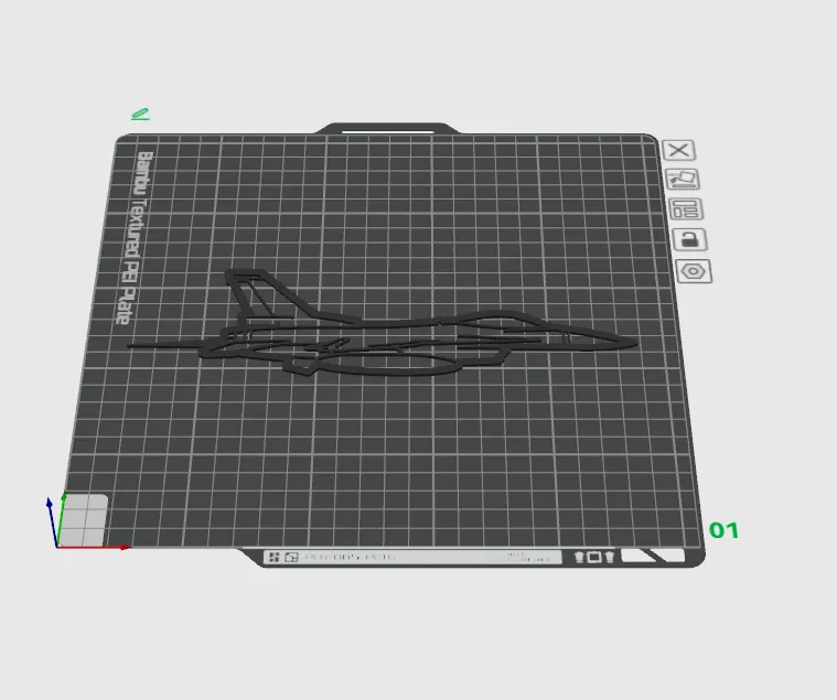 Fighter Jet Outline Wall Art by DK_Sandbox - MakerWorld