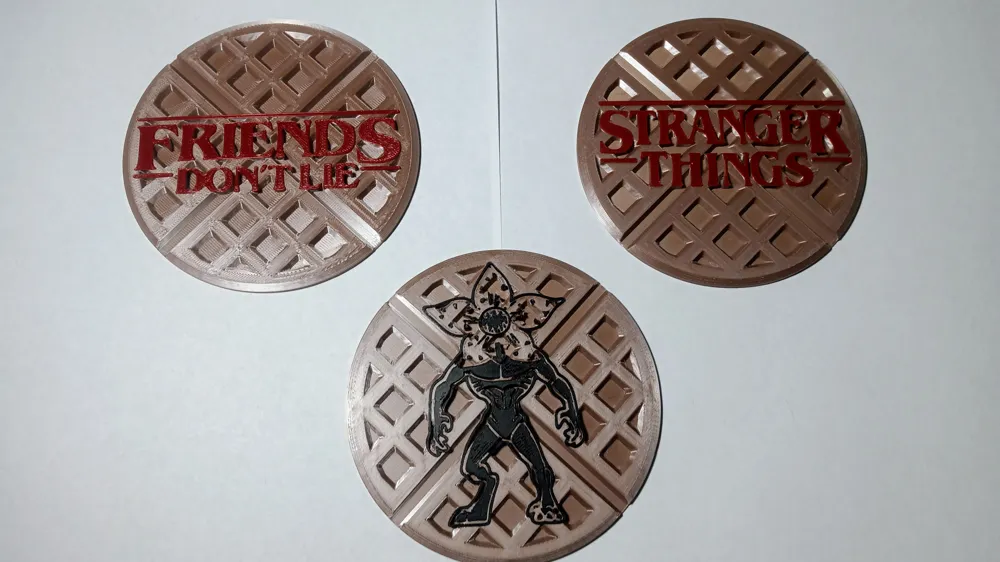 Stranger Things Coasters - Free 3D Print Model - MakerWorld