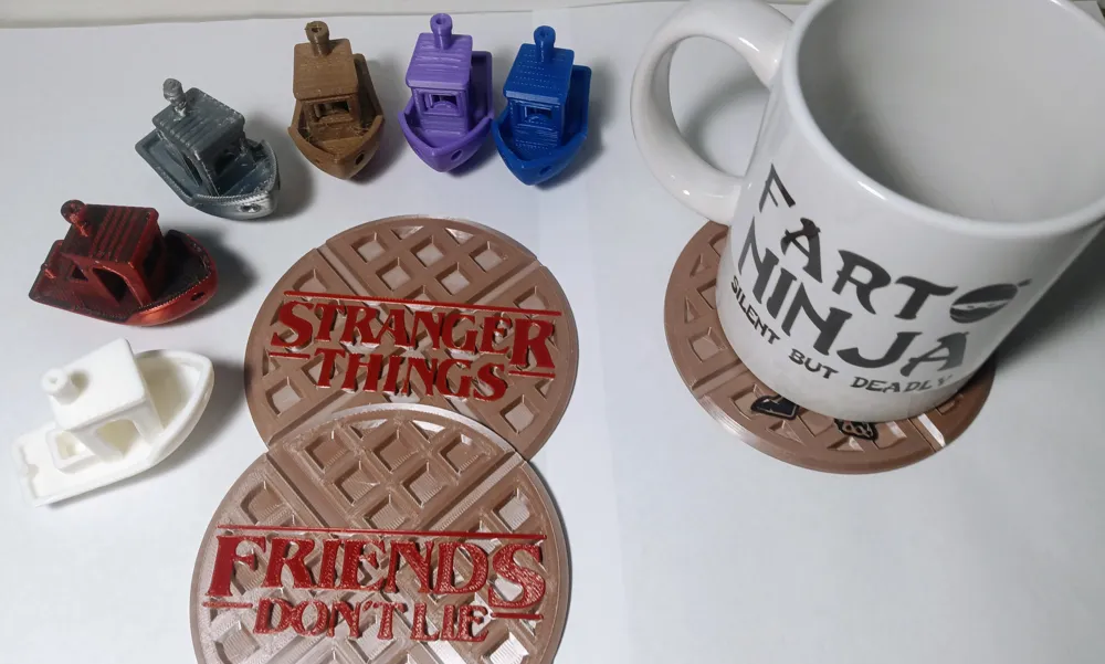 Stranger Things Coasters - Free 3D Print Model - MakerWorld