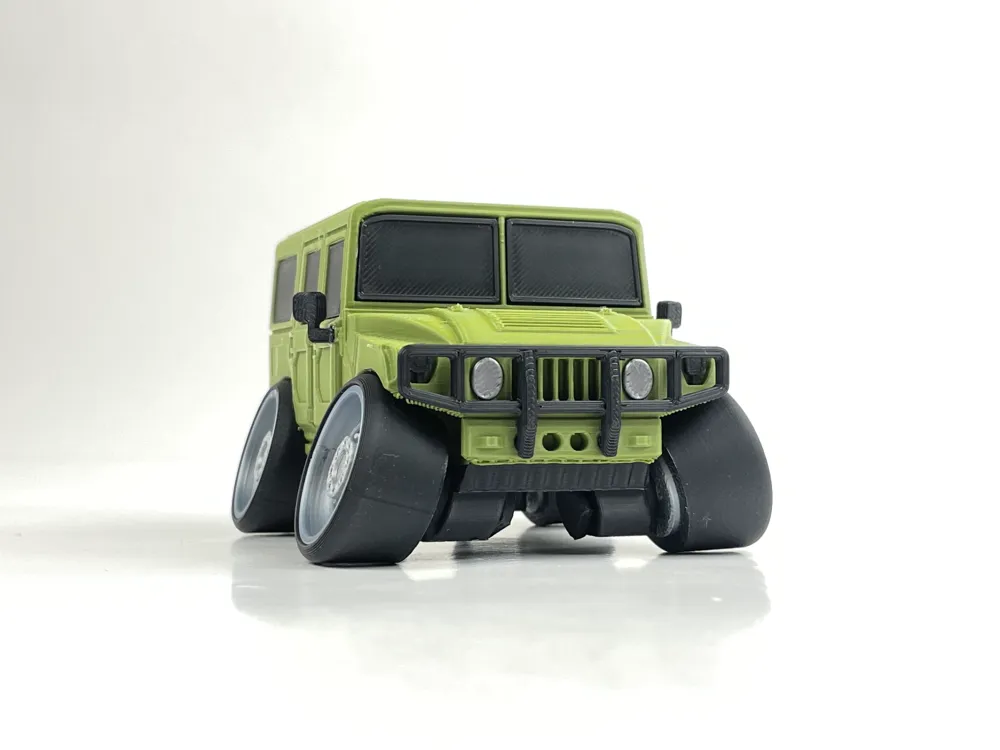 Tooned HUMMER H1 (Humvee) - Free 3D Print Model - MakerWorld