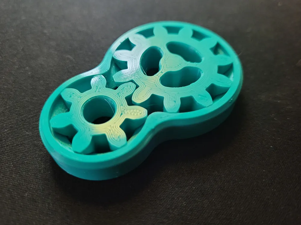 Gear Fidget Keychain Tag - Free 3D Print Model - MakerWorld